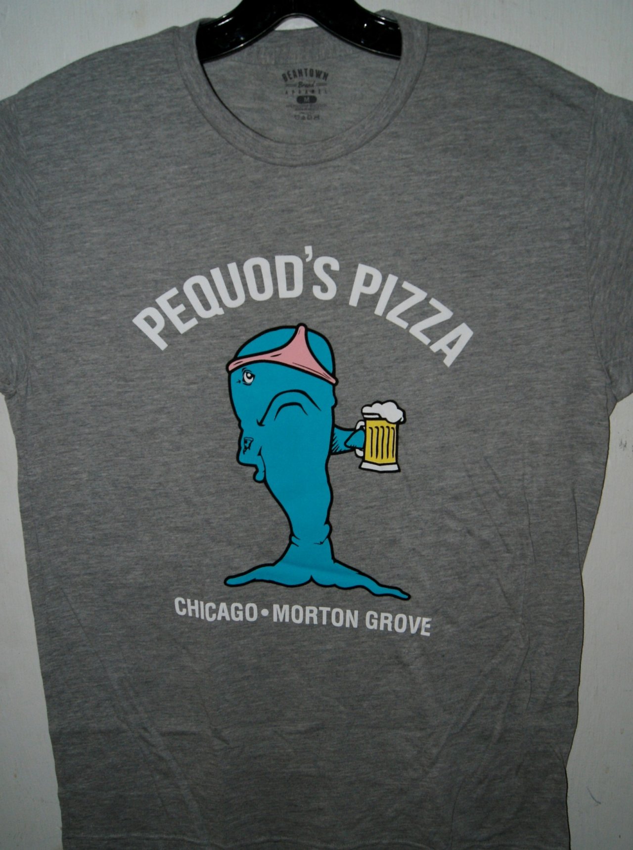 Pequod's Logo T-Shirt Grey - Pequod's Pizza